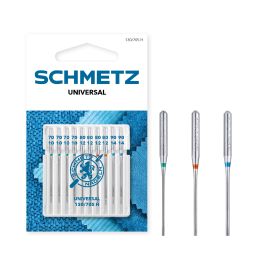 SCHMETZ UNIVERSAL SIZE 70-90 PACK OF 10 CARDED - 130/705 H XHS K10 | Schmetz Needles UK